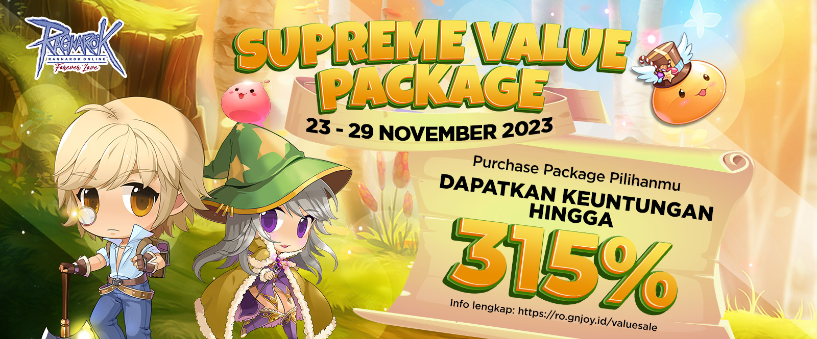 RAGNAROK : FOREVER LOVE | SUPREME VALUE PACKAGE DESEMBER 2023